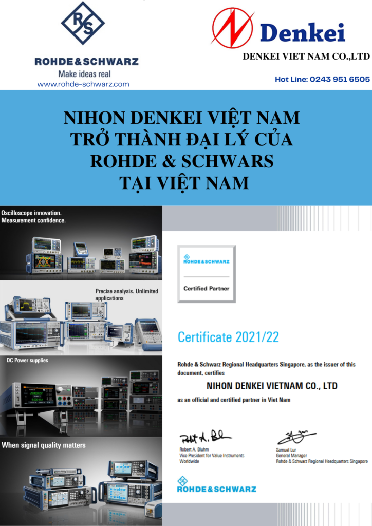 NIHON DENKEI VIỆT NAM trở thành nhà phân phối chính thức của ROHDE & SCHWARS | Nihon Denkei Viet ...